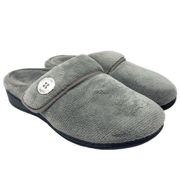 Vionic Women's Indulge Carlin Flannel Mule Slipper-, 58% OFF